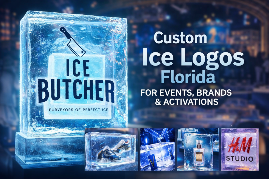 Custom Ice Logo Florida for Corporate Events & Brand Activations